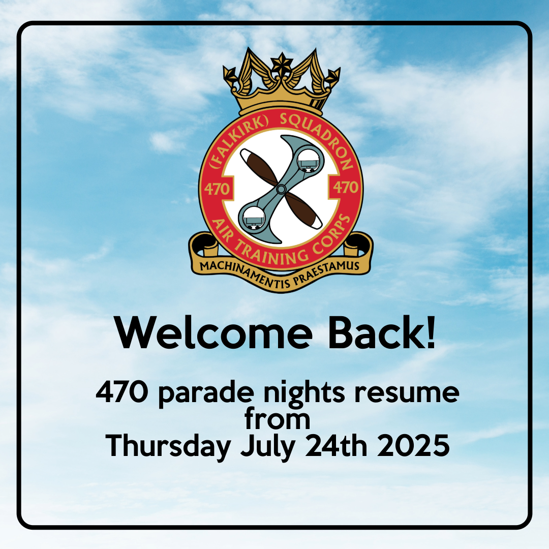 Back from Hols! - 470 (Falkirk) Sqn - RAF Air Cadets